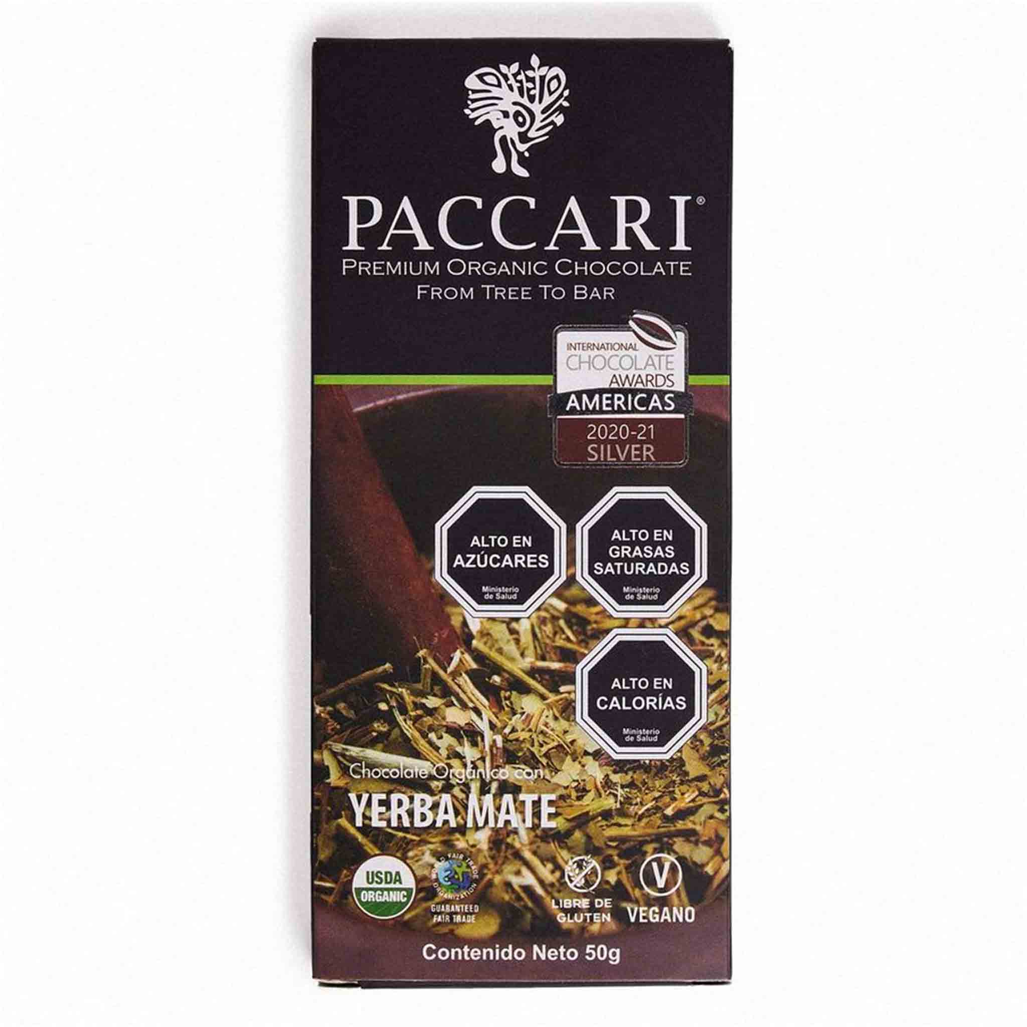 Chocolate Pacari 60 % Cacao con Yerba Mate 50 gr – IMAGEN FUTURA