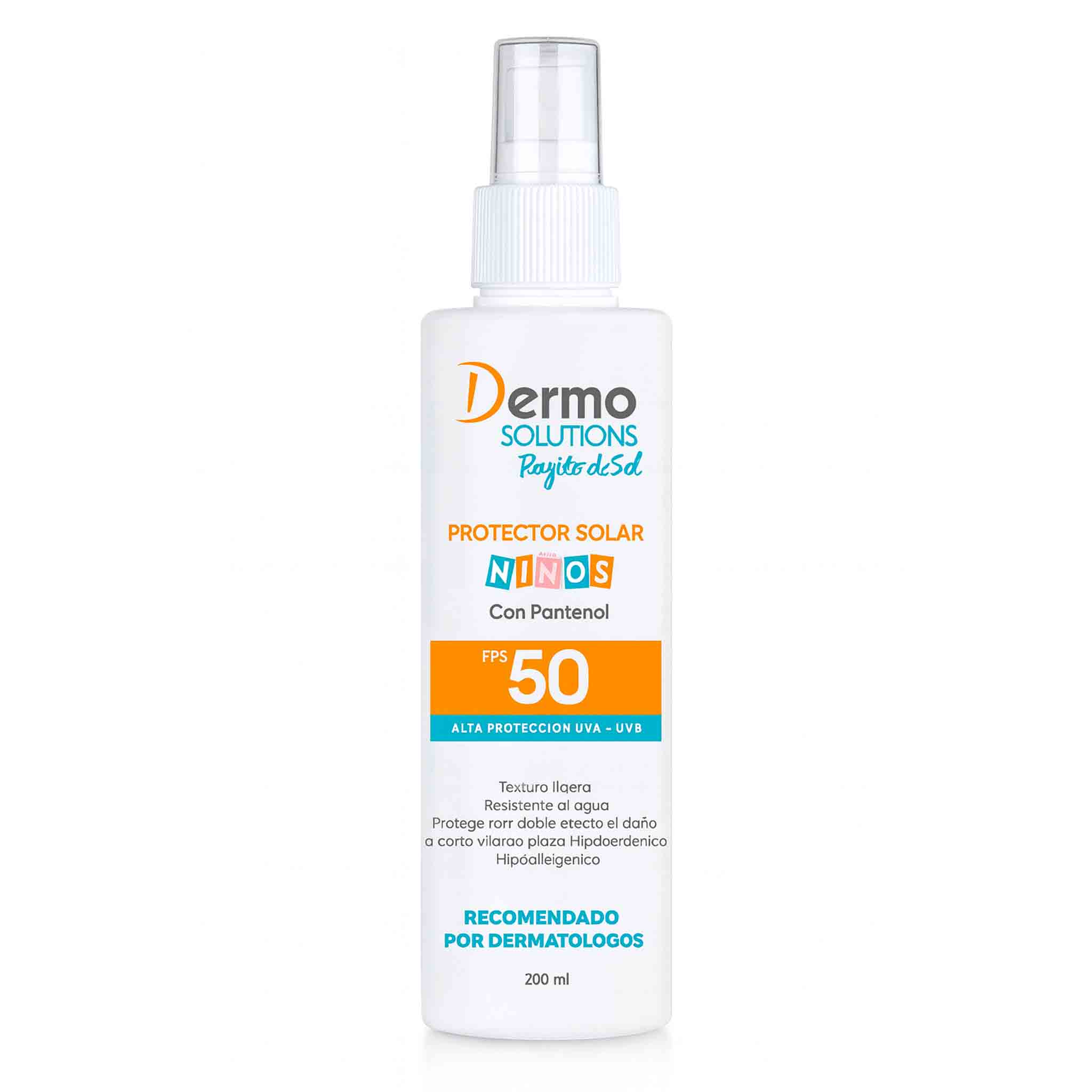 Protector Solar Infantil Rayito De Sol FPS50 Con Pantenol 200ml Dermo – IMAGEN FUTURA